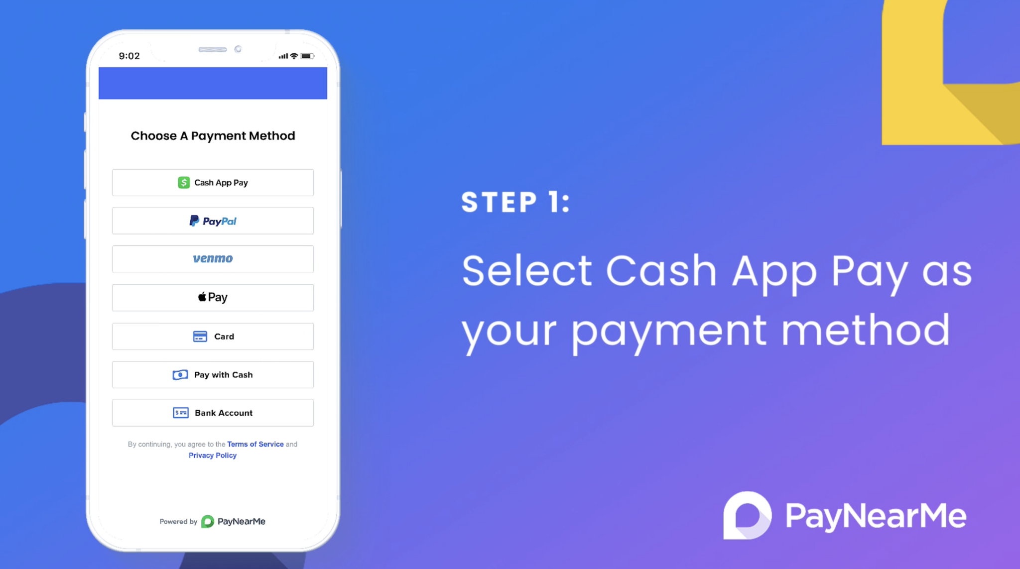 Accept Cash App Pay with PayNearMe
