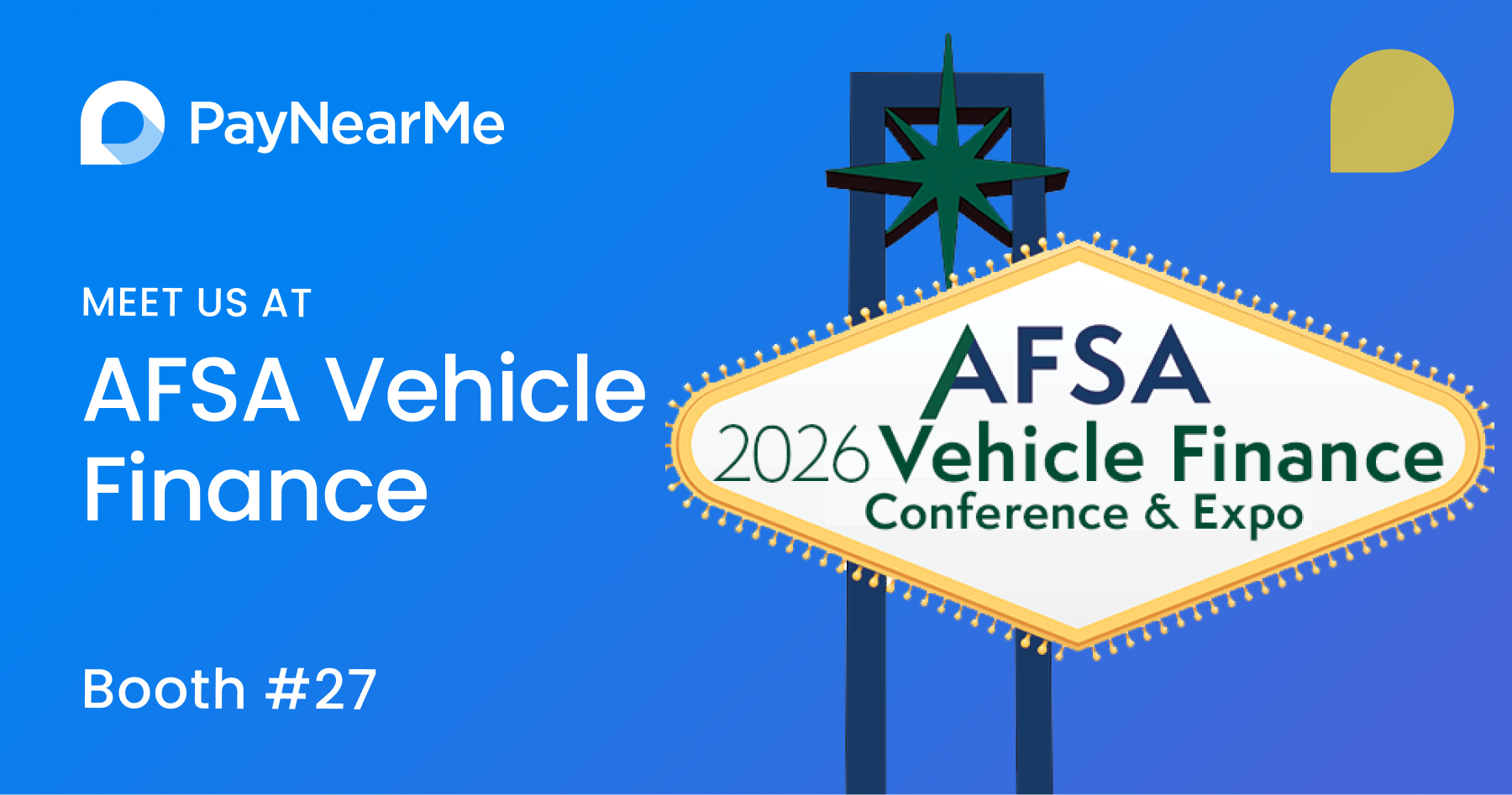 Meet PayNearMe at AFSA Vehicle Finance